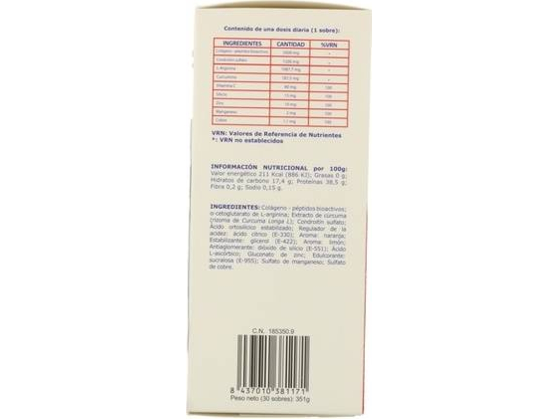 Suplemento Alimentar ARAFARMA Tenflex (30 carteiras de 11.6g (Laranja ...