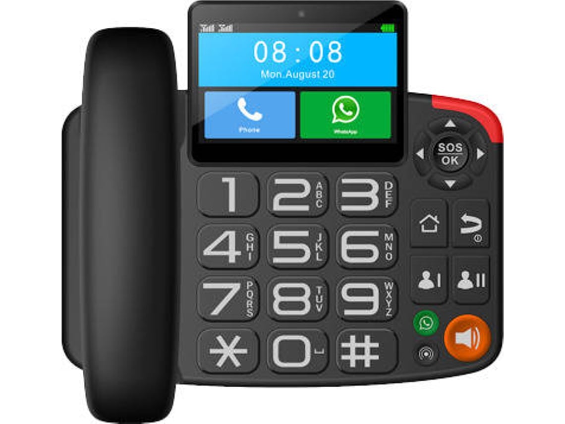 Telefone Fixo MAXCOM Comfort MM42D Preto | Worten.pt