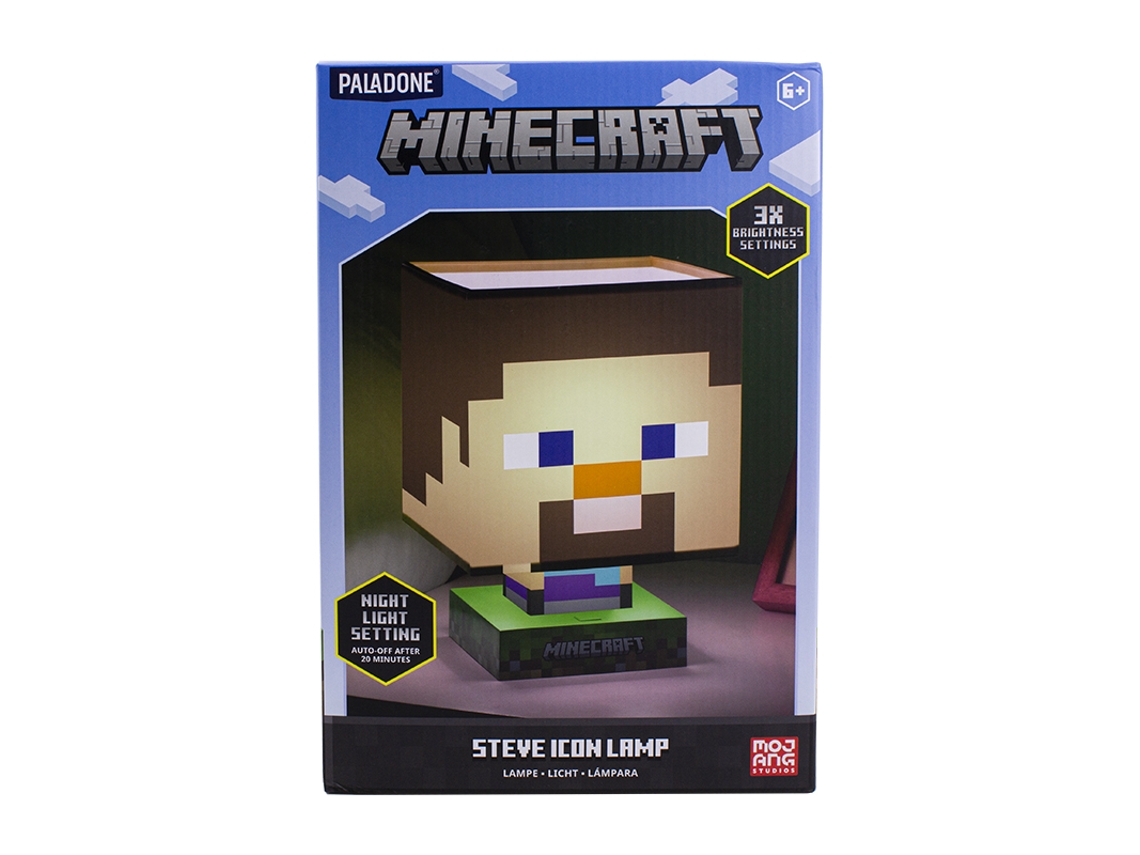 Candeeiro de Mesa PALADONE Minecraft: Steve Castanho | Worten.pt