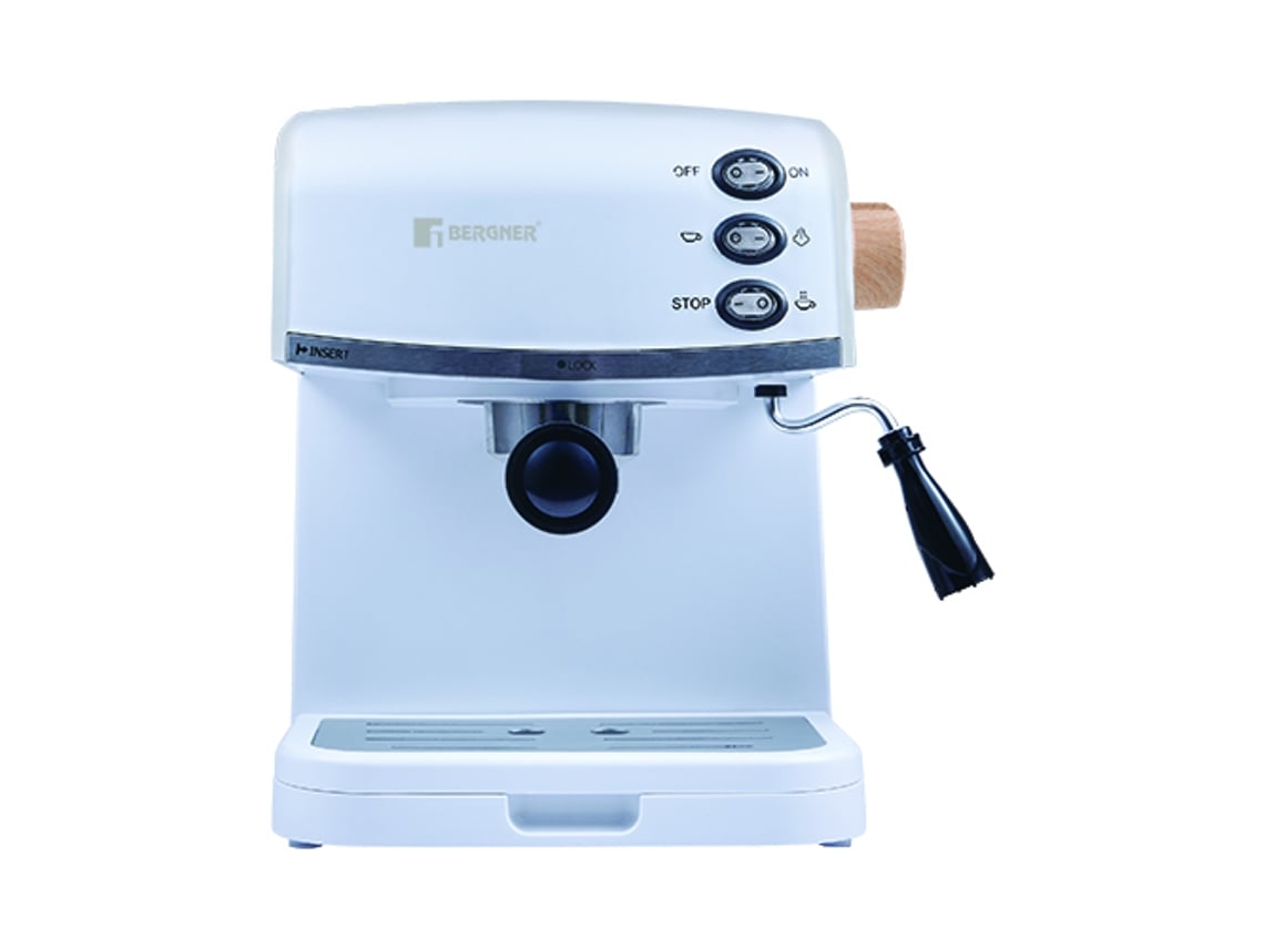Máquina de Café BERGNER Naturally 850W (1.5L - Branco) | Worten.pt
