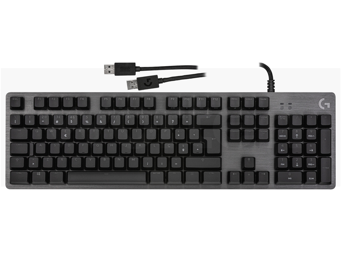 Teclado Gaming LOGITECH G512 Carbon (Mecânico - Layout Português ...