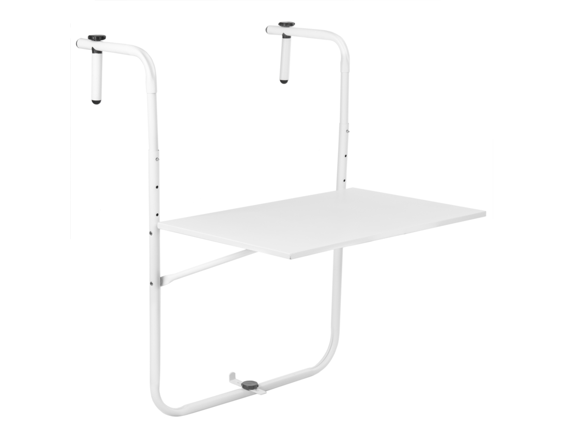 Mesa Dobrável de Metal Para Varanda 60X40Cm Branco PRIMEMATIK | Worten.pt