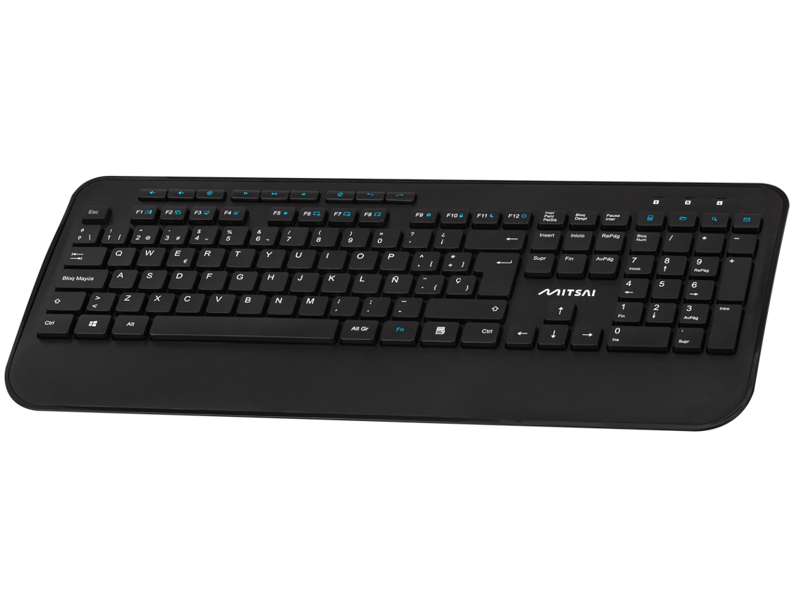 Teclado MITSAI Q200 (USB - Layout Espanhol - Preto) | Worten.pt