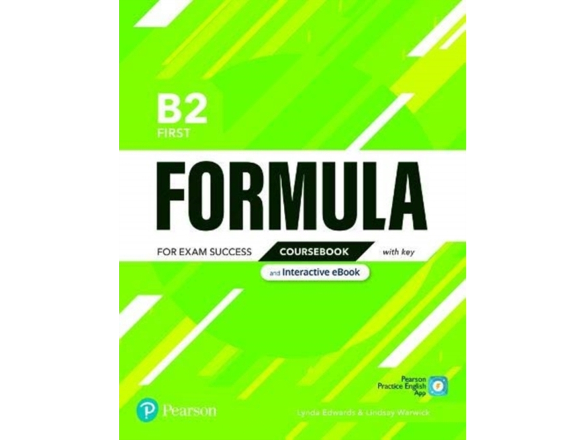 Livro formula b2 first coursebook with key & ebook de pearson education ...