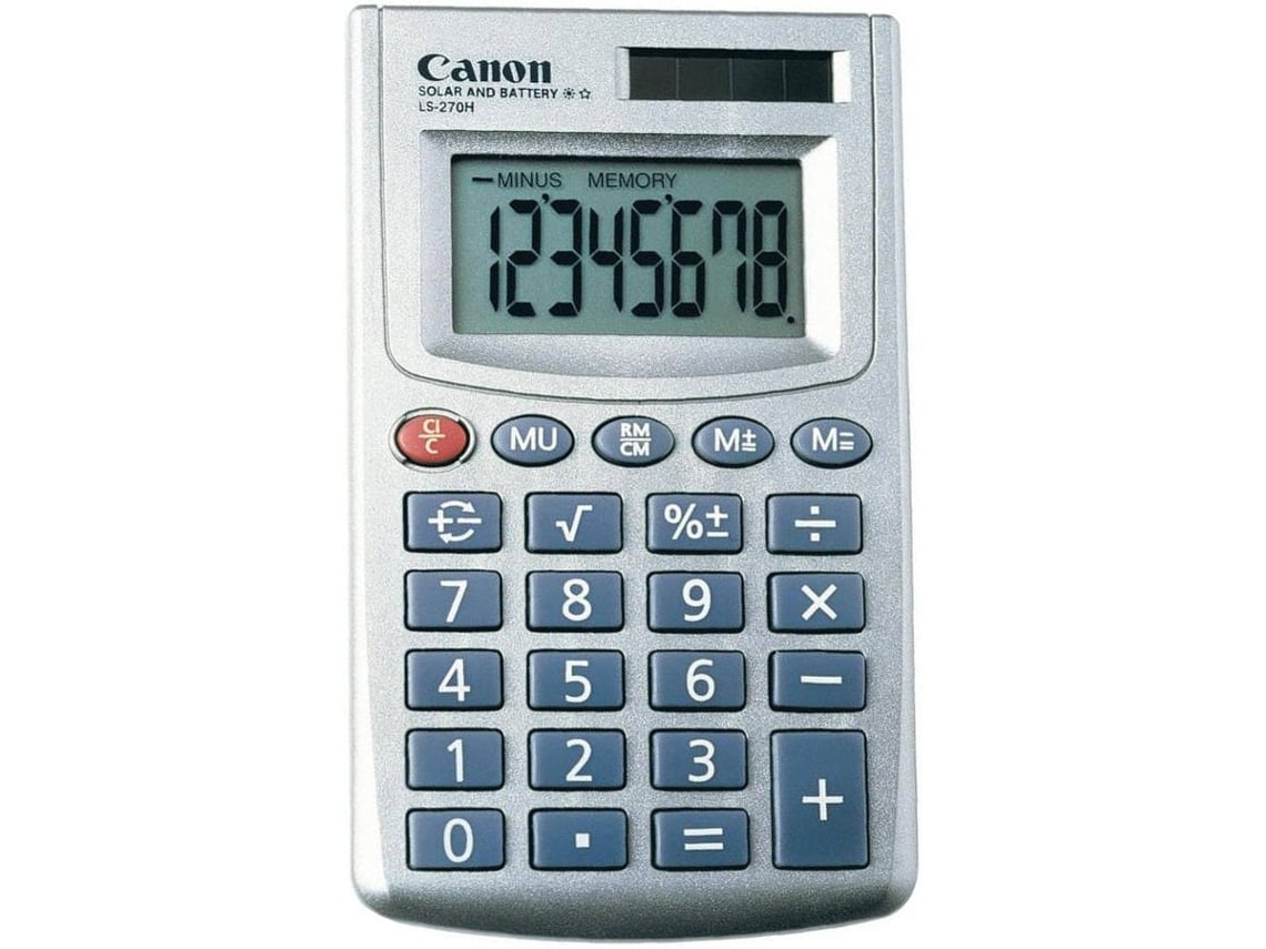 Calculadora Básica CANON LS-270H Prateado (8 dígitos) | Worten.pt