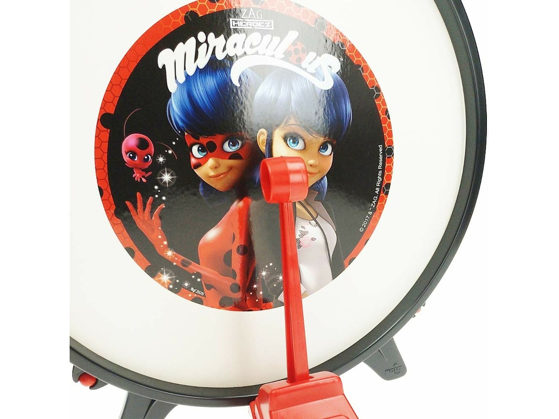 Instrumento Musical LADY BUG Bateria Plástico (Idade Mínima Recomendada ...