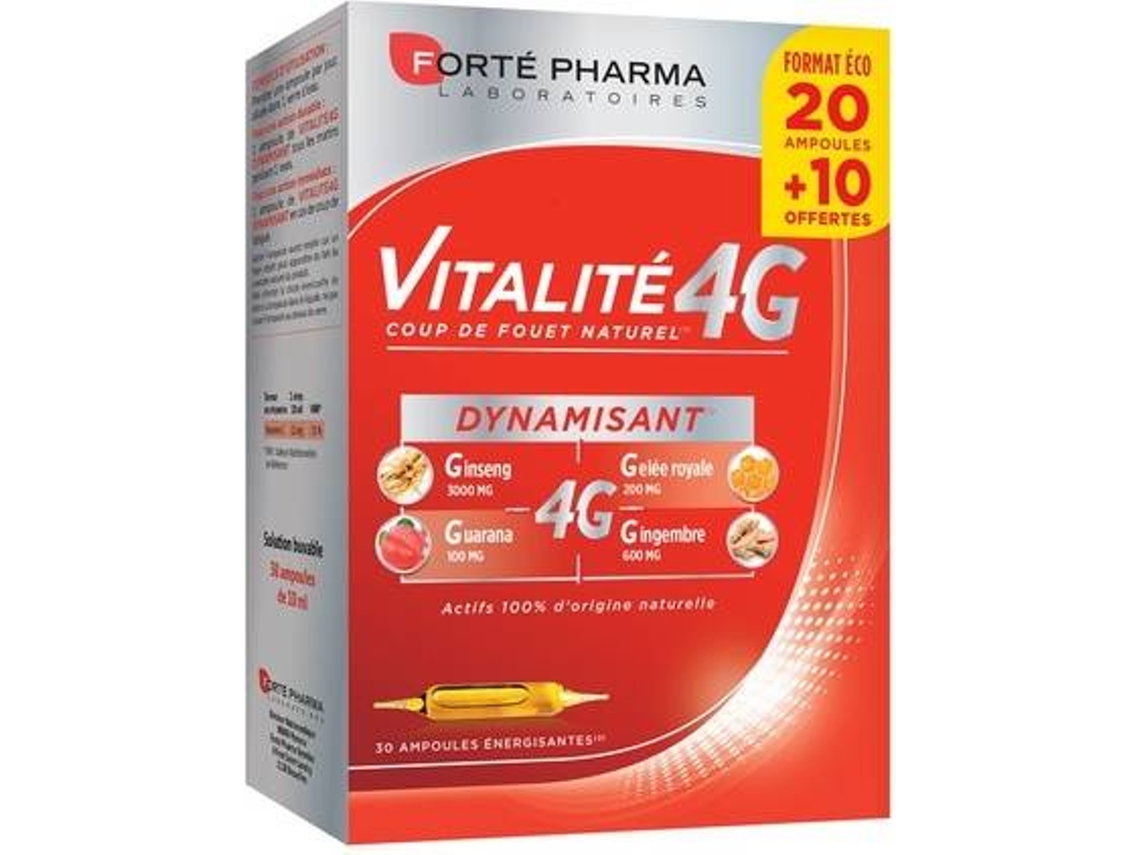 Suplemento Alimentar FORTÉ PHARMA Vitality Energizing (30 ampolas ...
