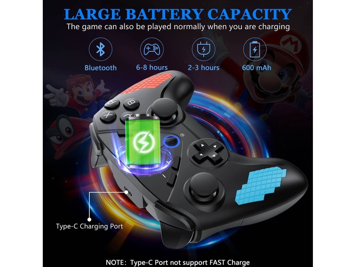 Comando Nintendo Switch Pro ENZONS Bluetooth | Worten.pt