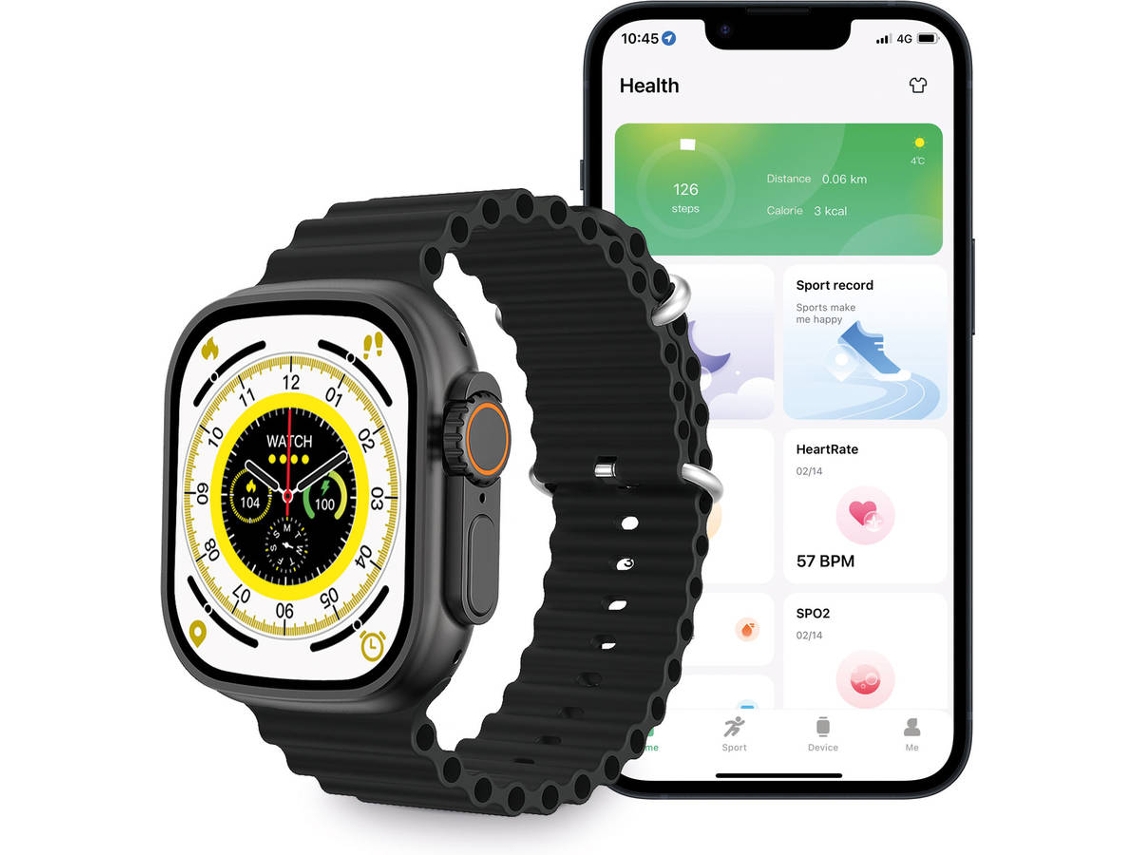 Smartwatch KSIX Urban Plus Preto | Worten.pt