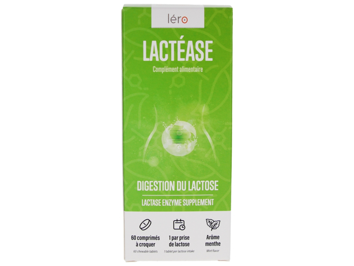 Lactéase Digestão de lactose 60 comprimidos mastigáveis LÉRO | Worten.pt