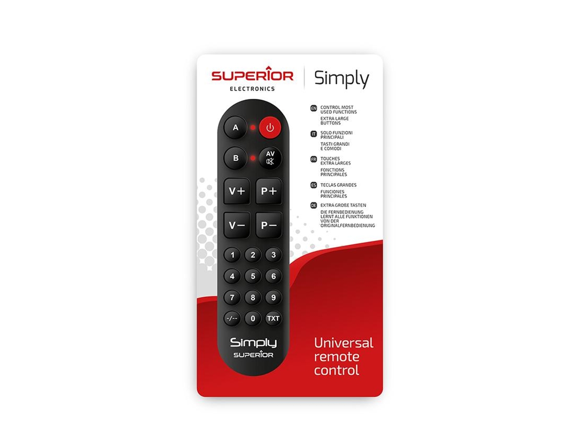 Comando TV Superior Simply Numerico | Worten.pt