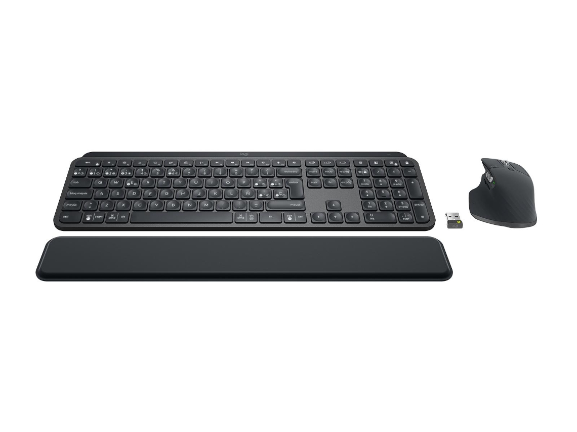 Logitech Mx Keys Combo For Business Teclado Rf Wireless + Bluetooth Qwerty Espanhol Grafite ...
