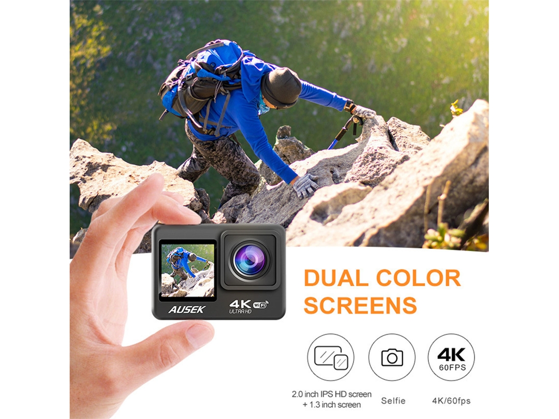 Action Cam MYMOBILETRIP ÀProva de Água Controlo Remoto (4K / 60 Fps ...