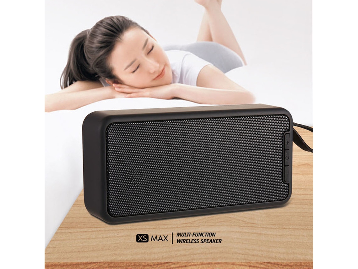 Coluna Bluetooth Fashion com Rádio Fm Super Bass Xs Max Bt 5.0 | Worten.pt