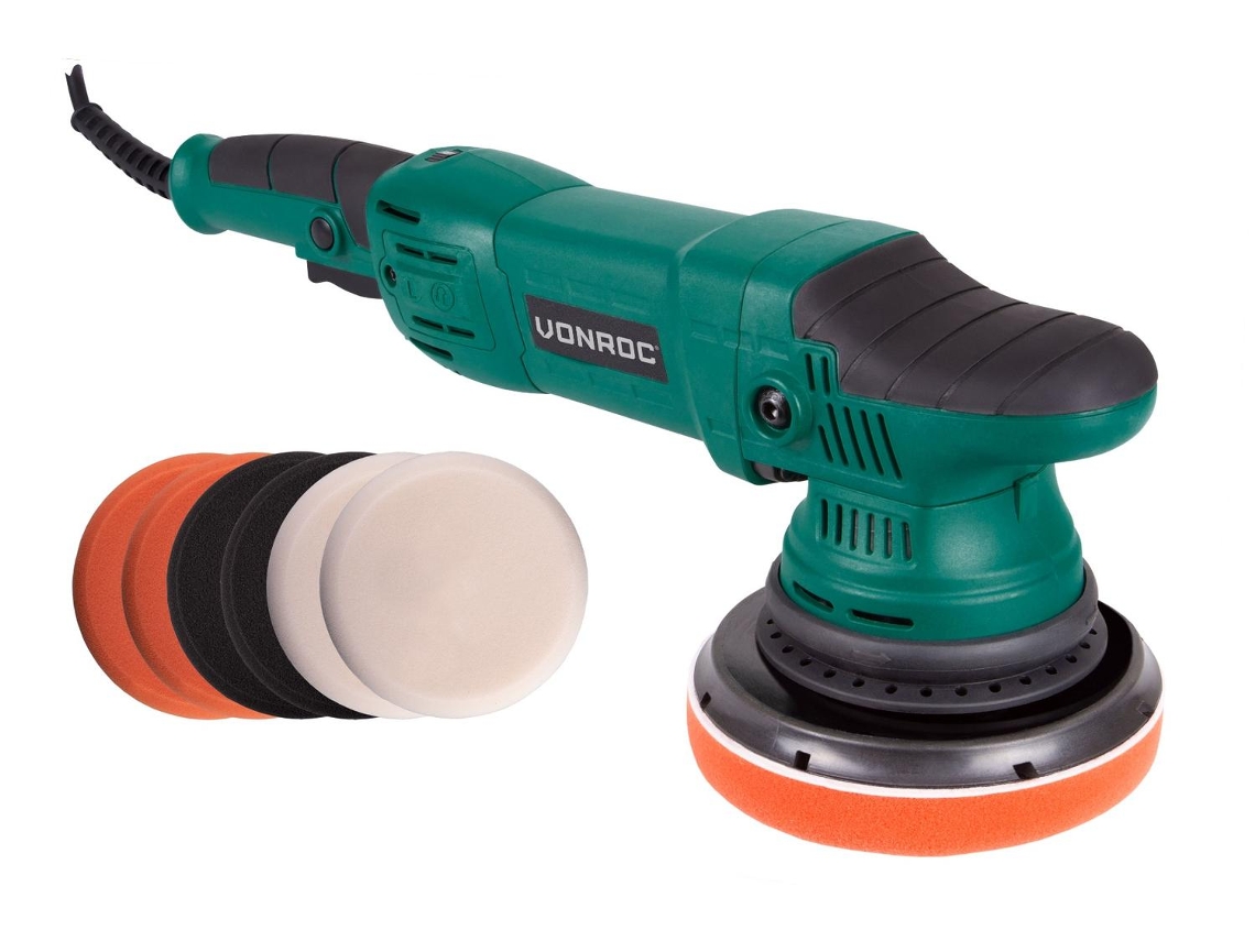 Polidora VONROC Excêntrica (Roto-Orbital) 1050W 150Mm Incl 7 Esponjas ...