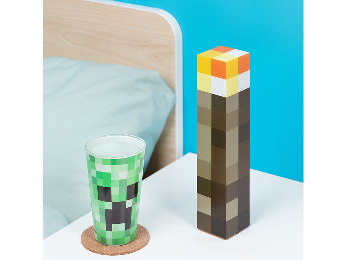 Candeeiro PALADONE Minecraft Torch Light Castanho | Worten.pt