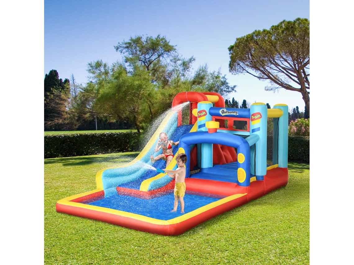 Castelo Insuflável OUTSUNNY 342-058V90 (435X245X200Cm) | Worten.pt