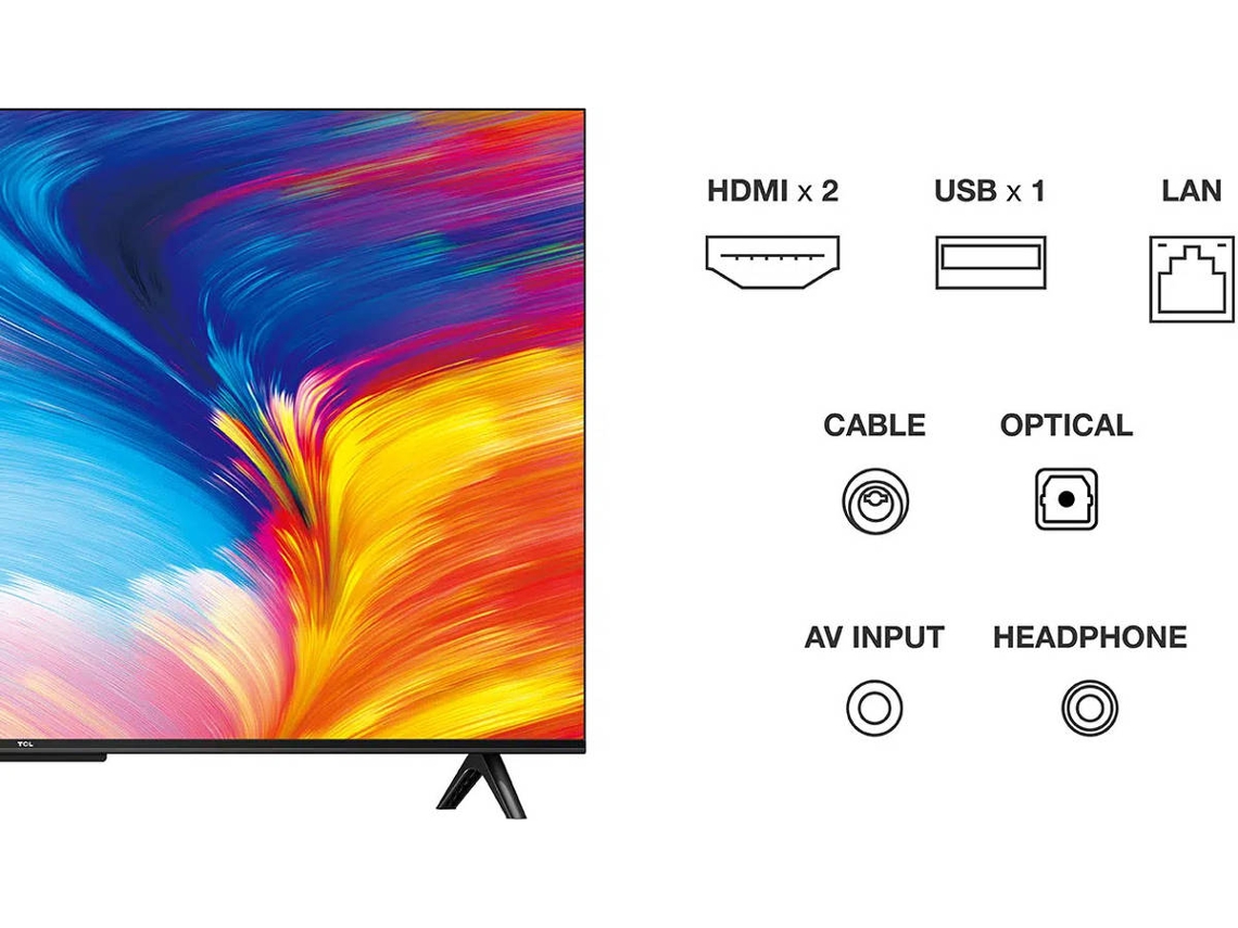 TV TCL 43P635 (LED - 43'' - 109 cm - 4K Ultra HD - Smart TV) | Worten.pt