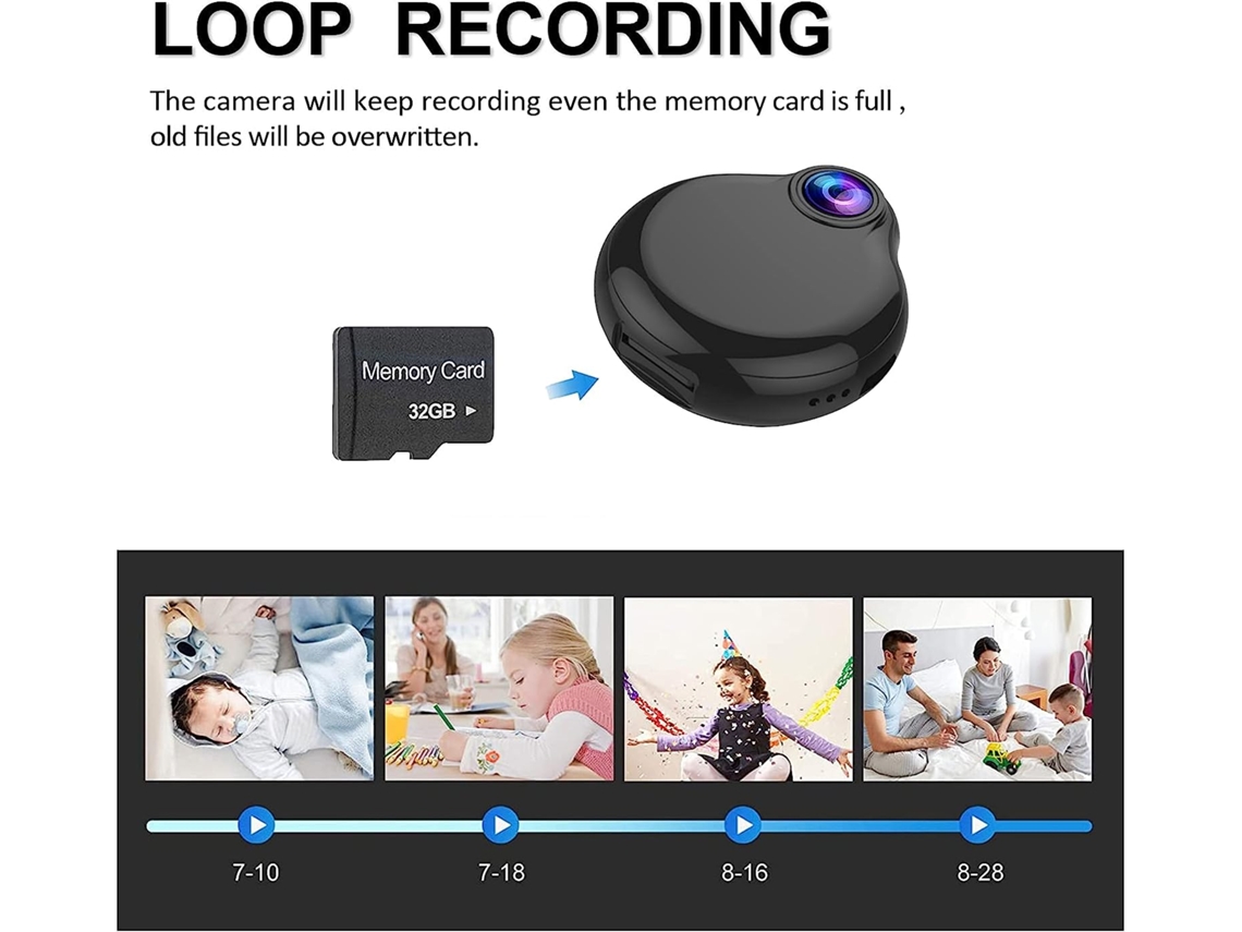 Câmera Espiã Mini Câmera Wifi Oculta Hd 1080P GELLDG | Worten.pt