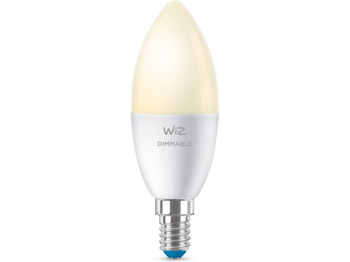 Lâmpada WIZ Wi-Fi BLE 40W C37 E14 DIM | Worten.pt Lâmpada WIZ Wi-Fi BLE 40W C37 E14 DIM | Worten.pt