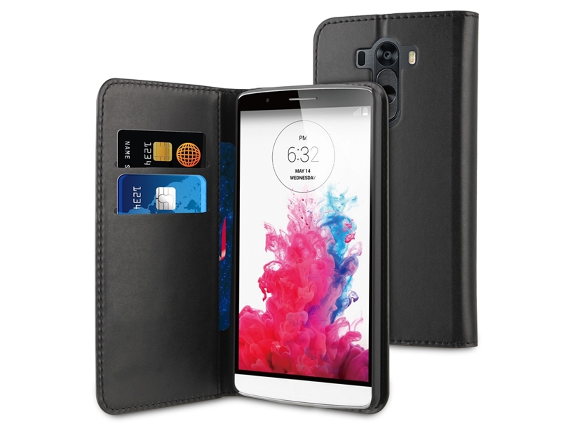 Capa MUVIT Wallet LG G3 Preto | Worten.pt
