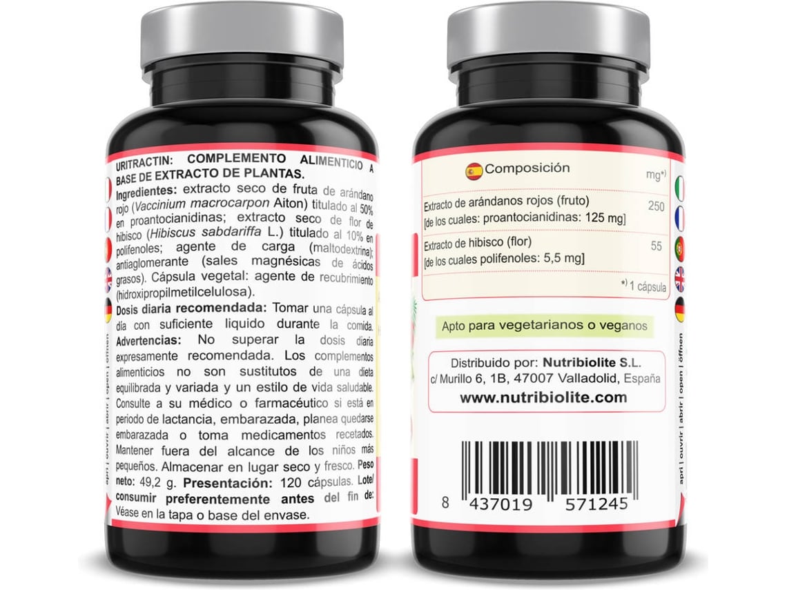 Uritractin 120 caps - prevenção das infeções urinarias | Worten.pt