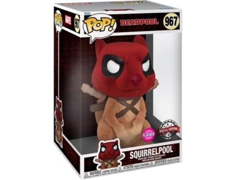 Figura FUNKO Pop! Jumbo Deadpool 30th - Squirrelpool Flocked (Exclusivo ...