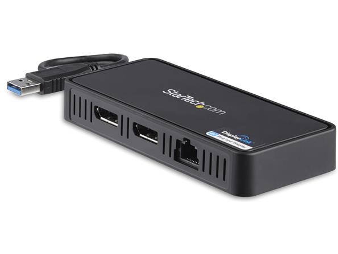 Docking Station STARTECH USBA2DPGB em Preto | Worten.pt Docking Station STARTECH USBA2DPGB em Preto | Worten.pt