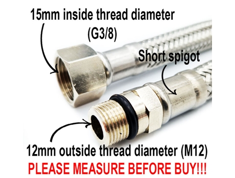 80cm Tubo Flexível Flexi para Conector de Torneira Monocomando de ...