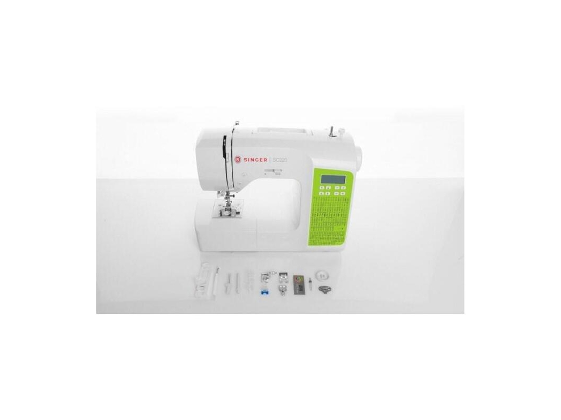 Máquina de costura Singer Sc220 Verde | Worten.pt