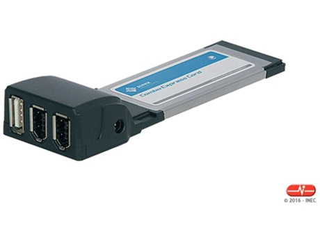 Placa Express Card 34 mm. 2p. 1394a+1p. USB 2.0 Placa ExpressCard 34mm ...