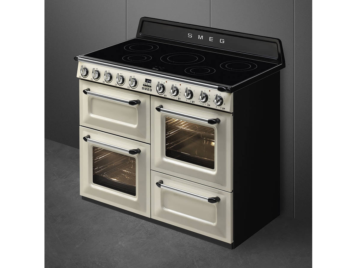 Fogão SMEG Victoria TR4110IP2 (158 L - Elétrico de Indução - Creme ...