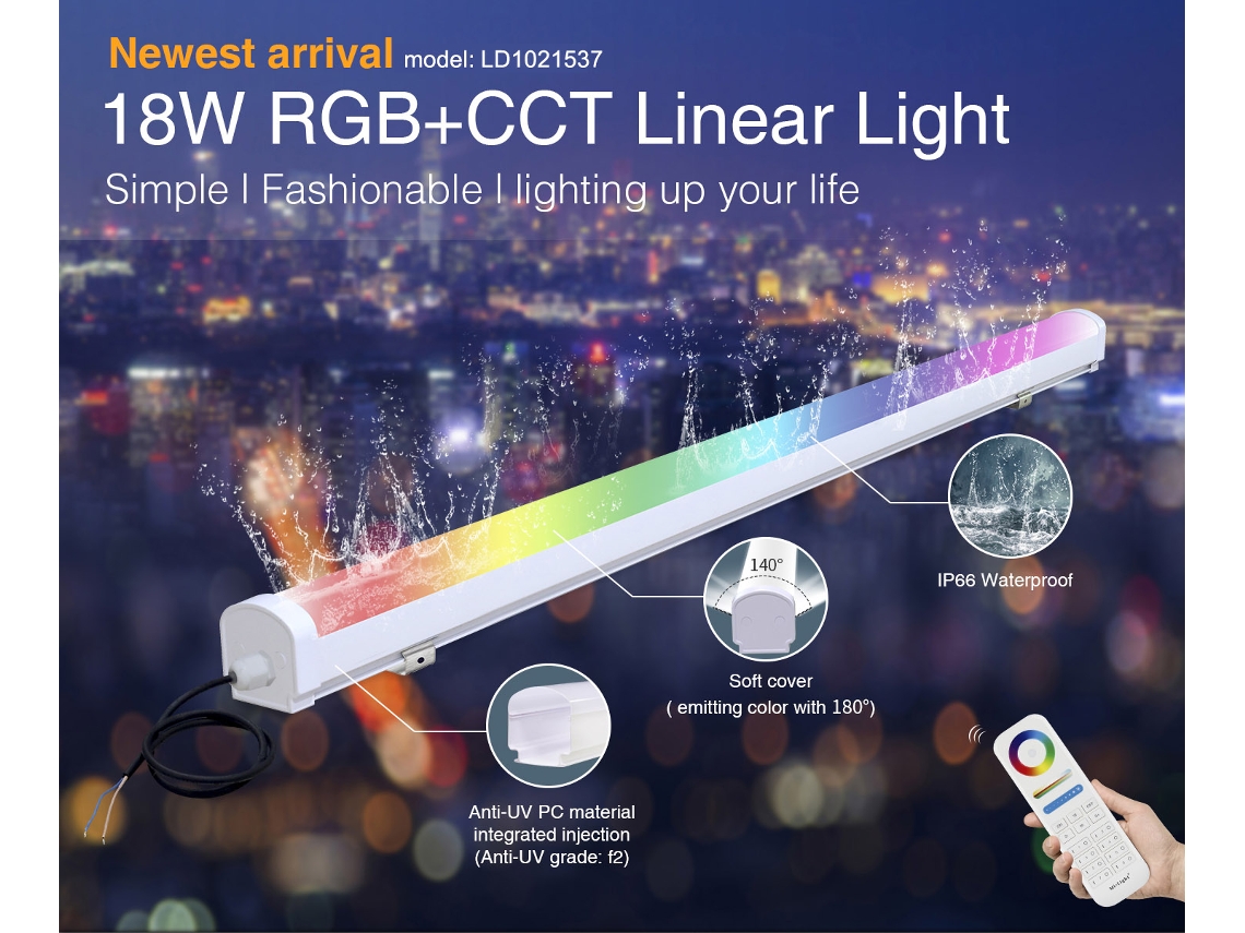 Projetor Led Linear 18W Rgb+Cct 220V Rf Alexa Sinc. 1M Rgb + Dual LEDBOX | Worten.pt