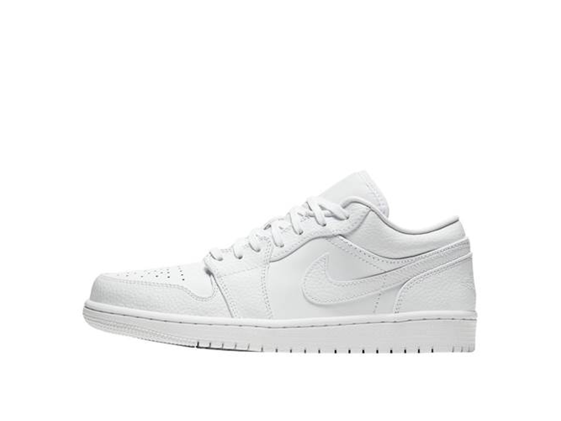 Ténis NIKE Air Jordan 1 Low (Branco - Couro Natural- 48,5) | Worten.pt