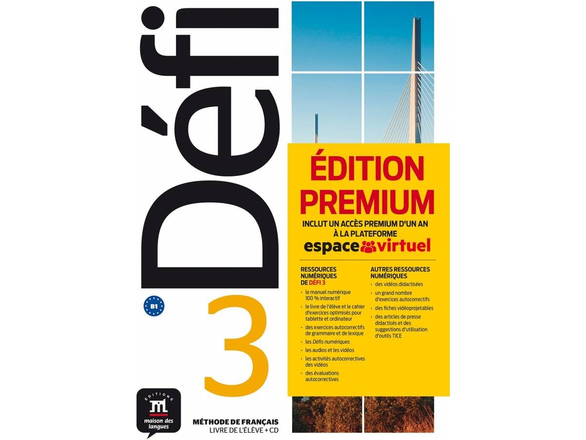 Livro Défi 3 Premium Livre De L´Élève + Cd de Pascal Biras (Francês ...