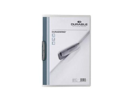 Pasta Dossier Clip Lateral Giratória Polipropileno Din A4 Grafite 30 ...