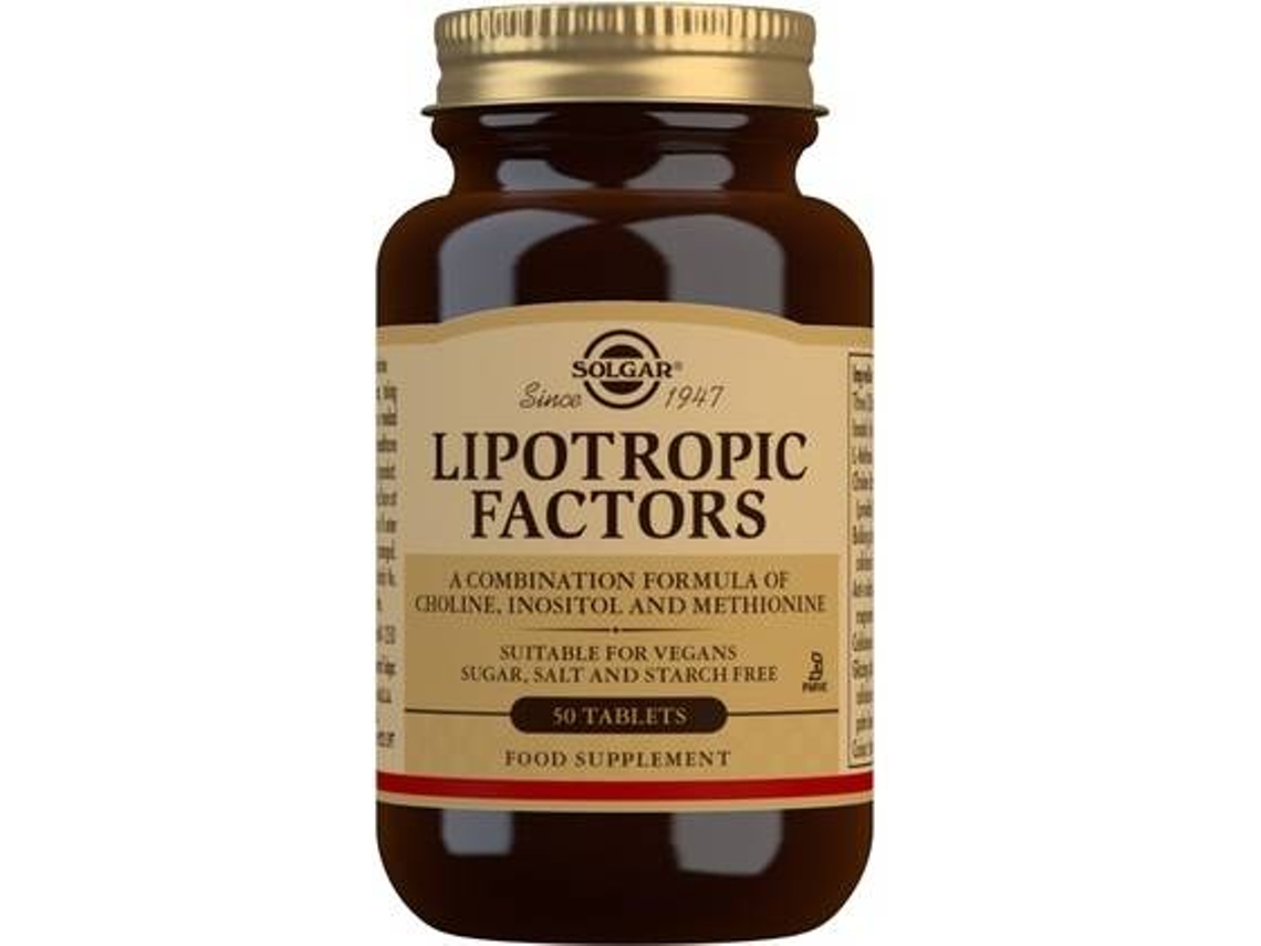 Suplemento Alimentar SOLGAR Fatores Lipotrópicos (50 comprimidos ...