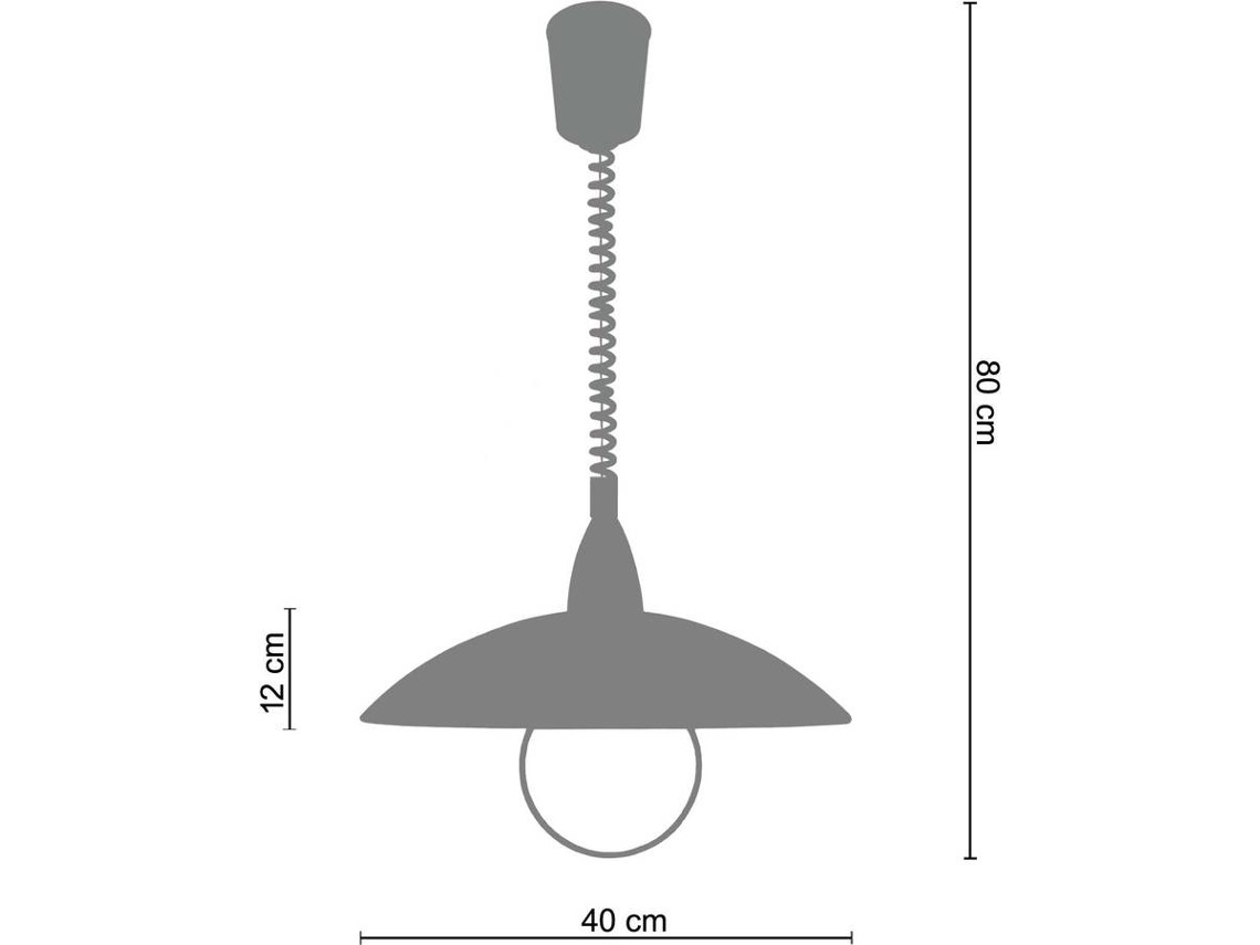 Candeeiro de Suspensão TOSEL M&B Bois Verre (Dourado Ouro - E27 - Máx ...