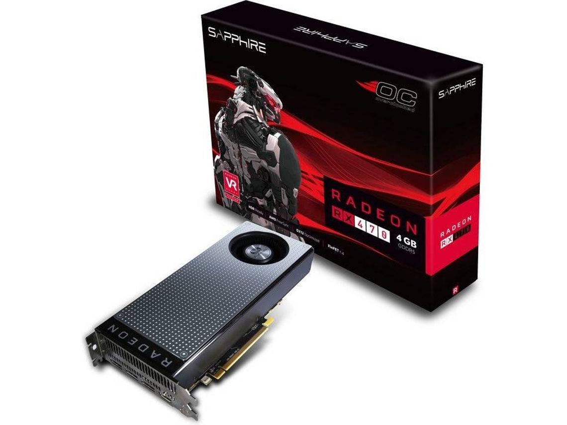 Placa Gráfica SAPPHIRE Radeon RX 470 OC (AMD - 4 GB DDR5) | Worten.pt