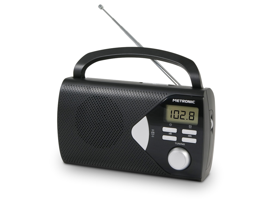 Rádio METRONIC 477205 (Preto - Digital - AM/FM - Bateria e Pilhas ...