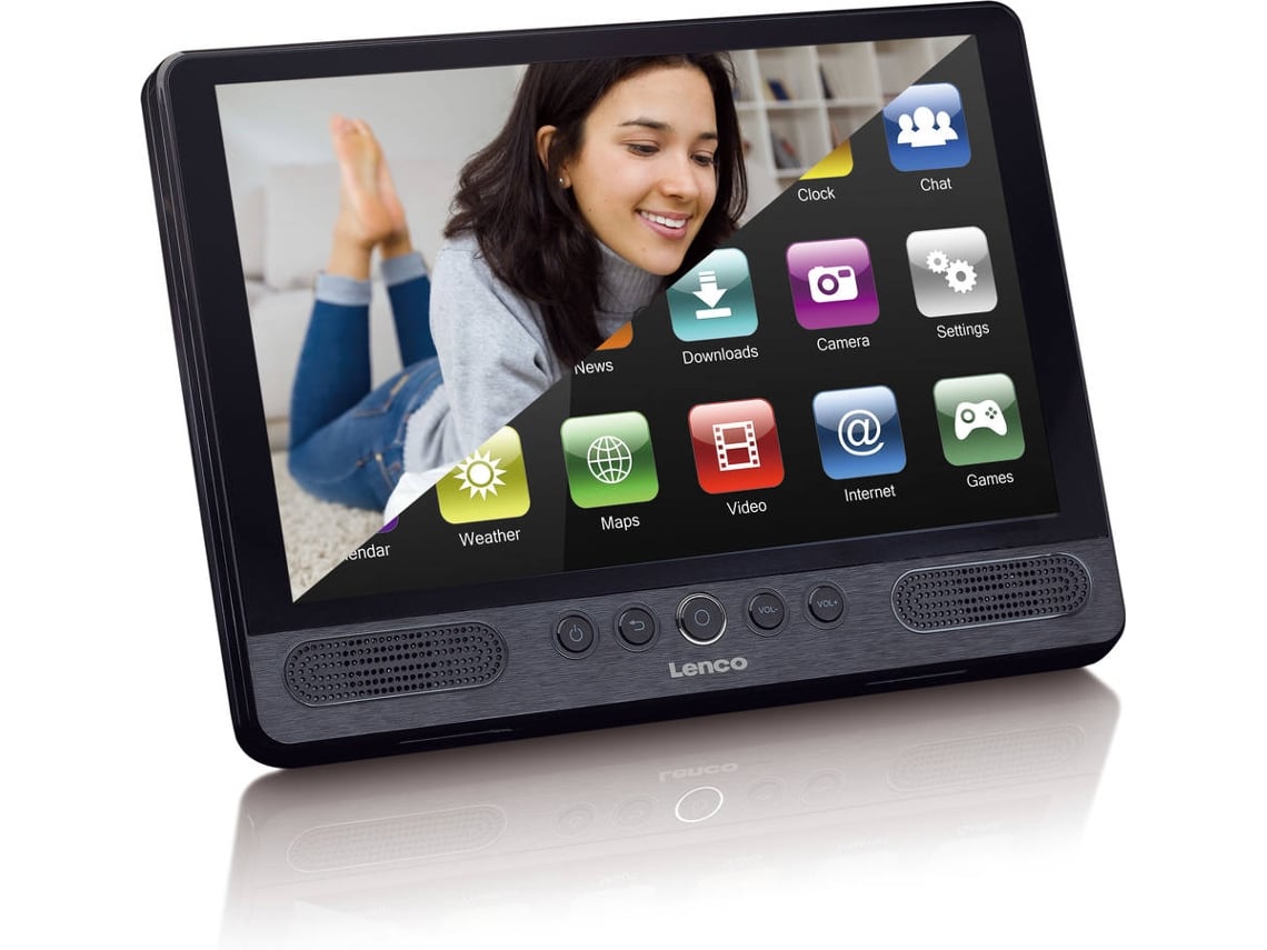 Leitor de DVD portátil LENCO 10'' TDV 1000 | Worten.pt
