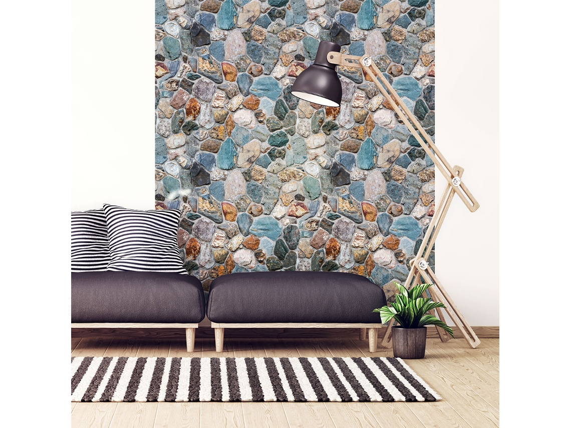 Autocolante de Parede AMBIANCE STICKER Pierres De Fréjus - 60x60 cm ...