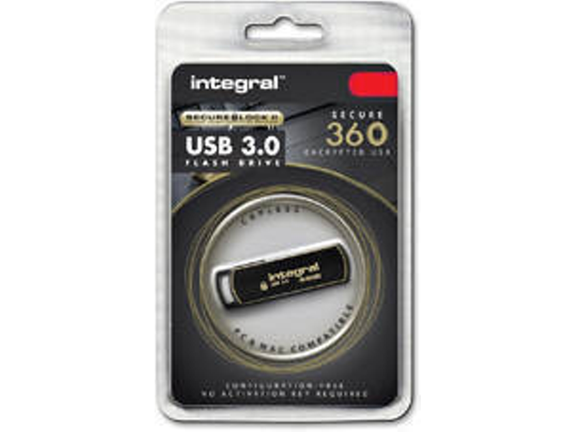 Pen USB INTEGRAL 8GB Secure 360 Encrypted USB3.0 | Worten.pt