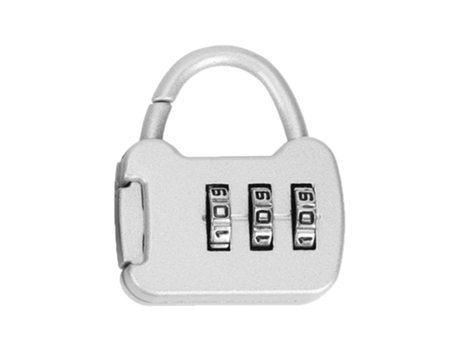 Cadeado com Combinação de Código de 3 Dígitos E Senha SLOWMOOSE (Prata ...