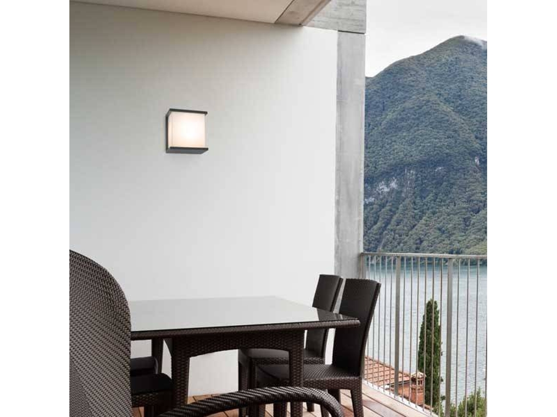 Aplique FARO BARCELONA Kubick (Cinzento Escuro - E27 - 100 W - Alumínio ...