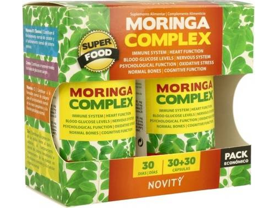 Suplemento Alimentar NOVITY Moringa Complex (30 + 30 cápsulas) | Worten.pt