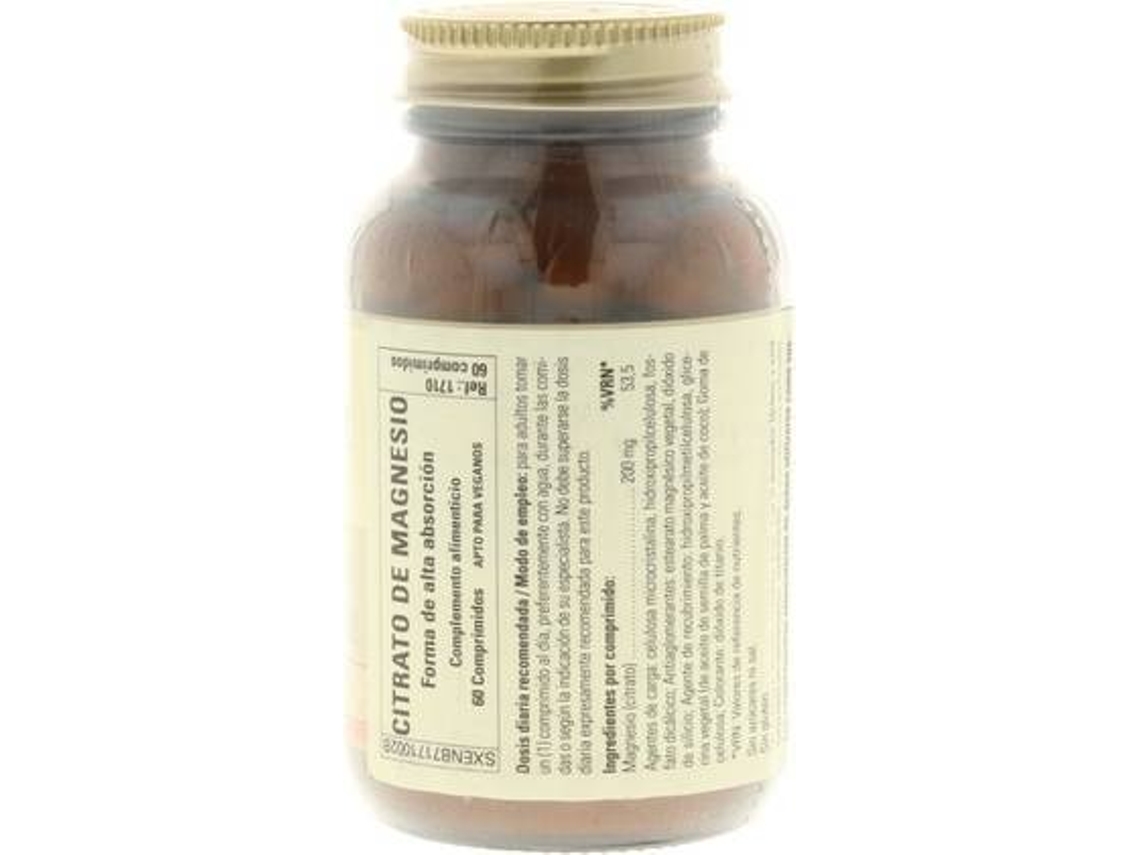 Suplemento Alimentar SOLGAR Citrato De Magnésio (60 comprimidos ...