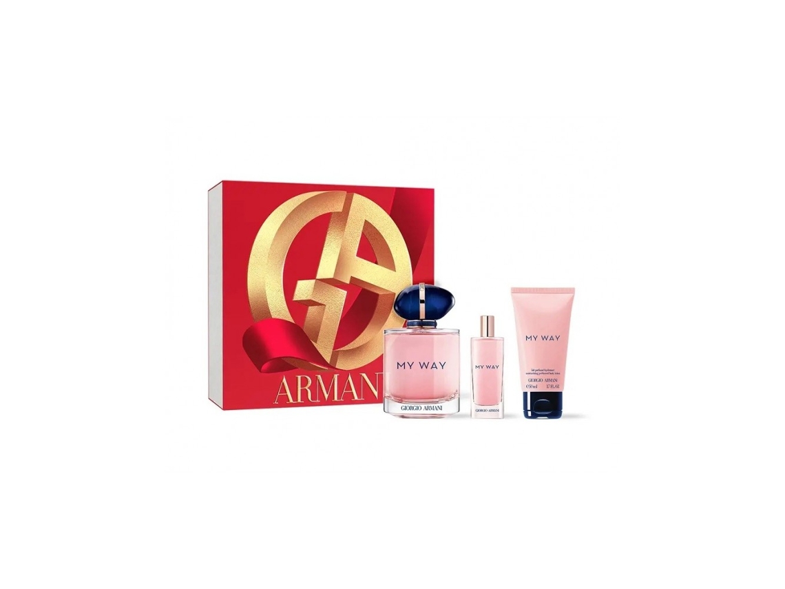 Set My Way Eau de Parfum Mujer 90Ml Armani Fragancia 15Ml Y Loción 50Ml ...