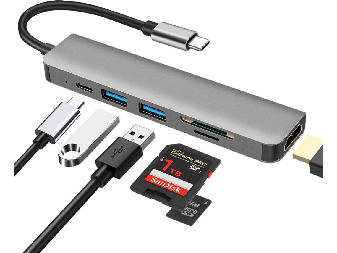 Adaptador Hub Usb C CHRONUS HDMI0117-Y21 Preto | Worten.pt