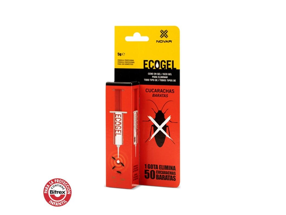 Ecogel elimina cucarachas jeringa 5 gramos caja carton | Worten.pt